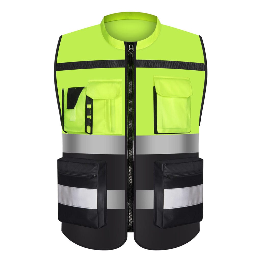SSV1080 Premium Hi Vis Safety Vest with Big Cargo Pockets