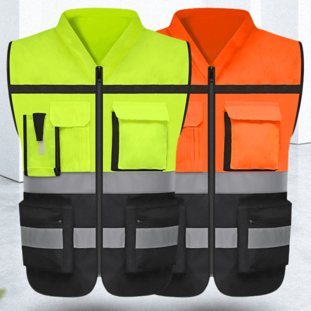 SSV1080 Premium Hi Vis Safety Vest with Big Cargo Pockets